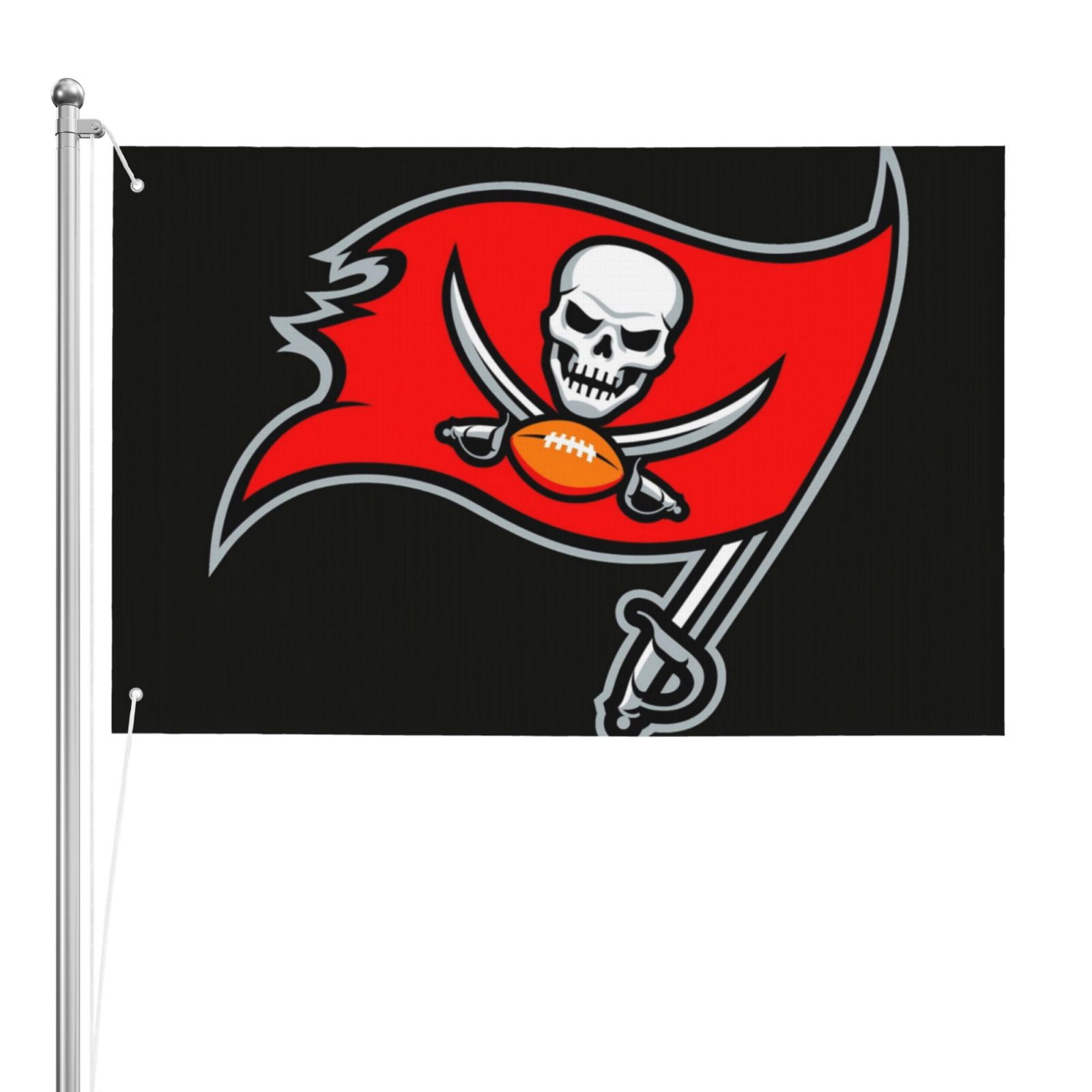 Buccaneers Double Sided Flag 3x5FT There are two corns on each end of ...