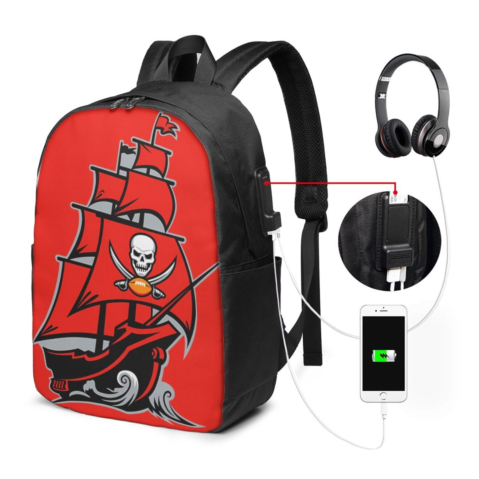 Buccaneers Football Team Custom Student_Backpack, College_Campus ...