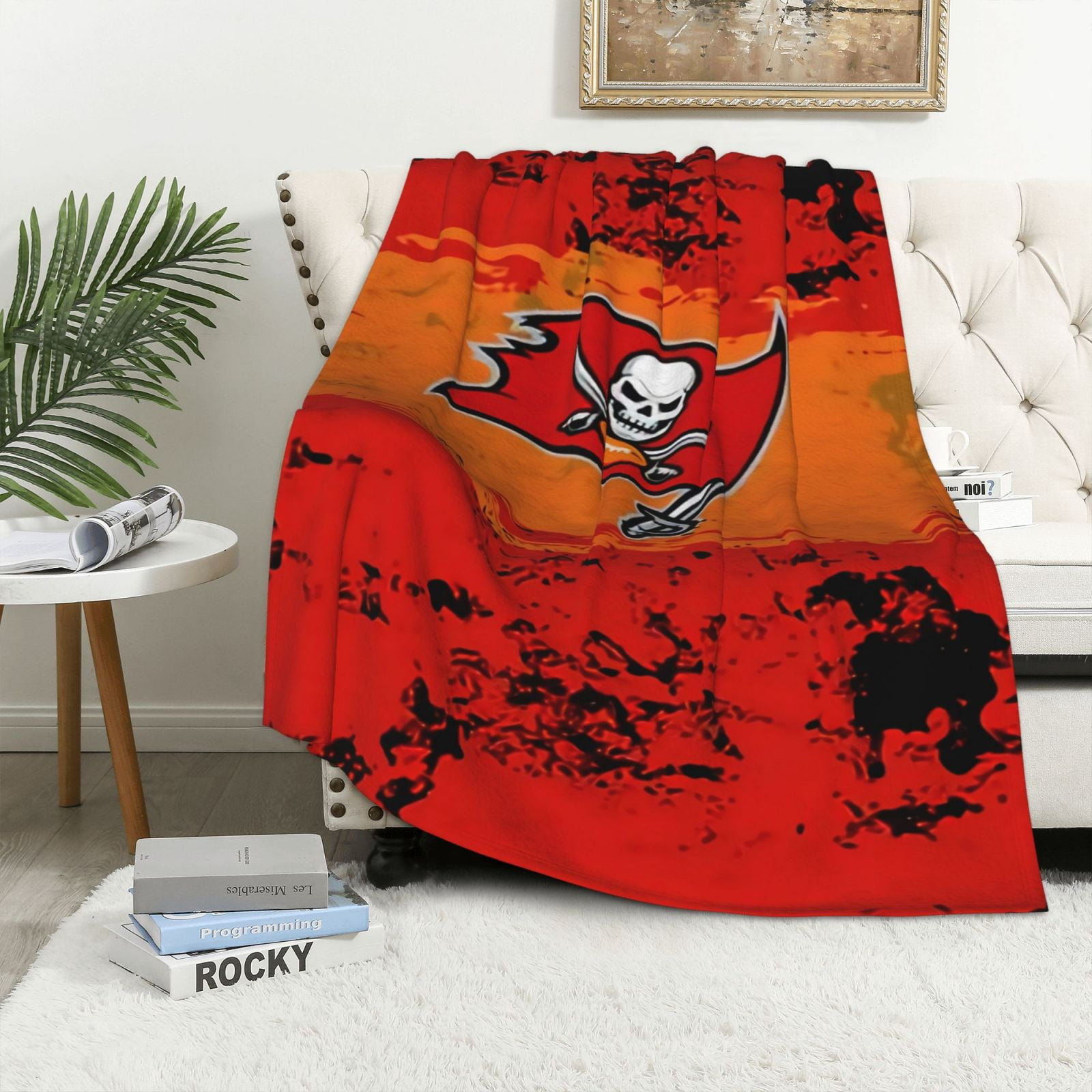Buccaneers Football Team Customized SoftFlannel Blanket, Sports ...
