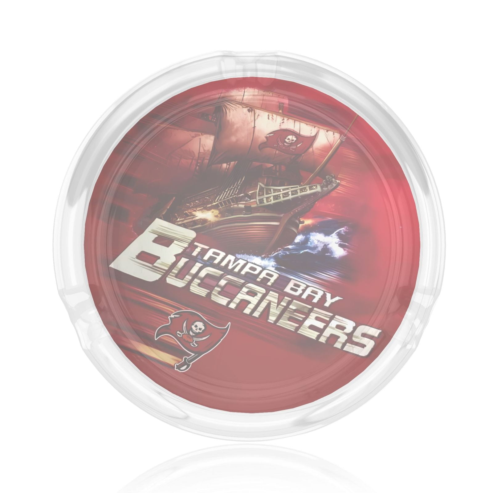 Buccaneers Football Team Glass Ashtray (for Cigarettes), Crystal Cigar ...