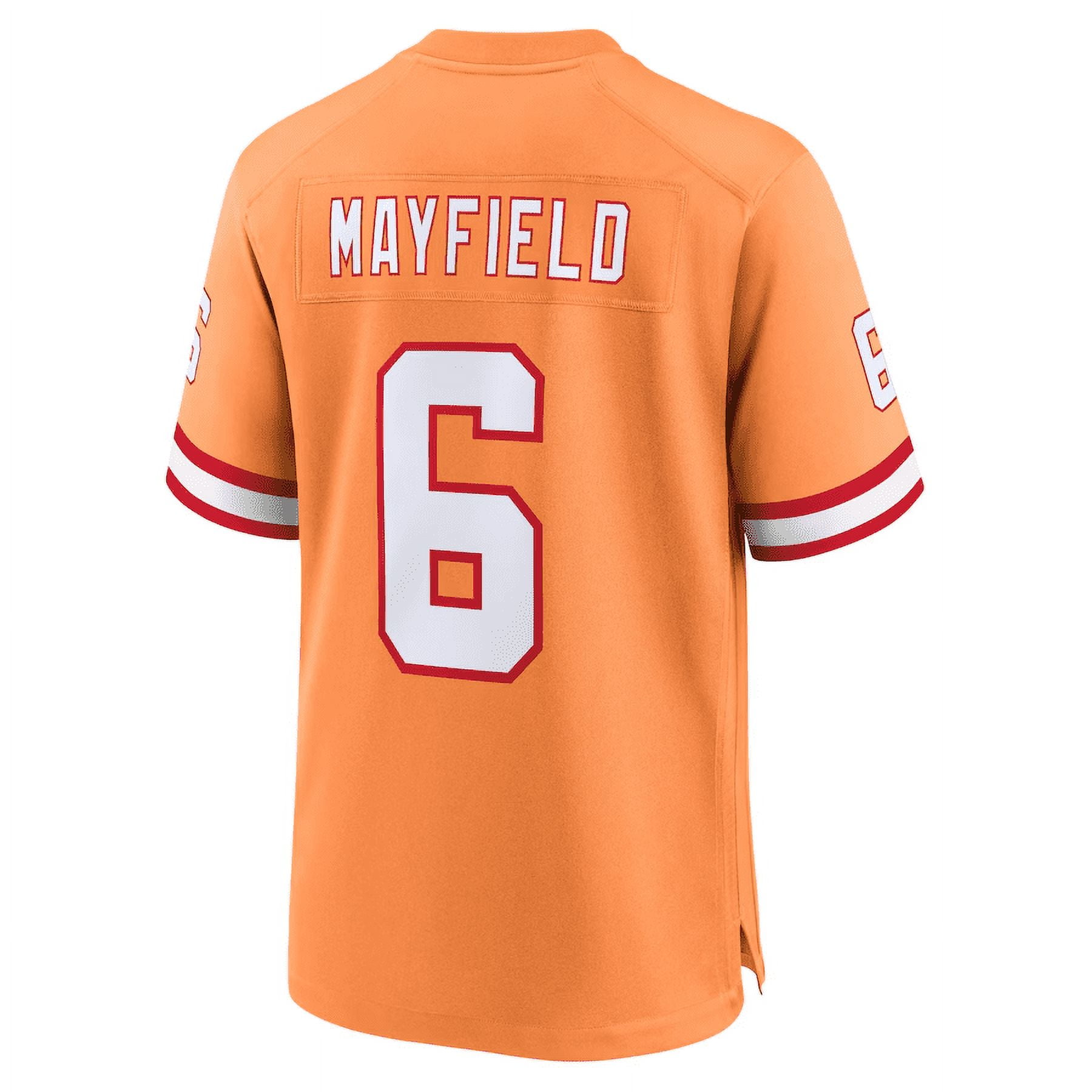 Buccaneers Men's Baker Mayfield#6 Player Game Jersey Team Fans Classic Embroidered Short Sleeves ...
