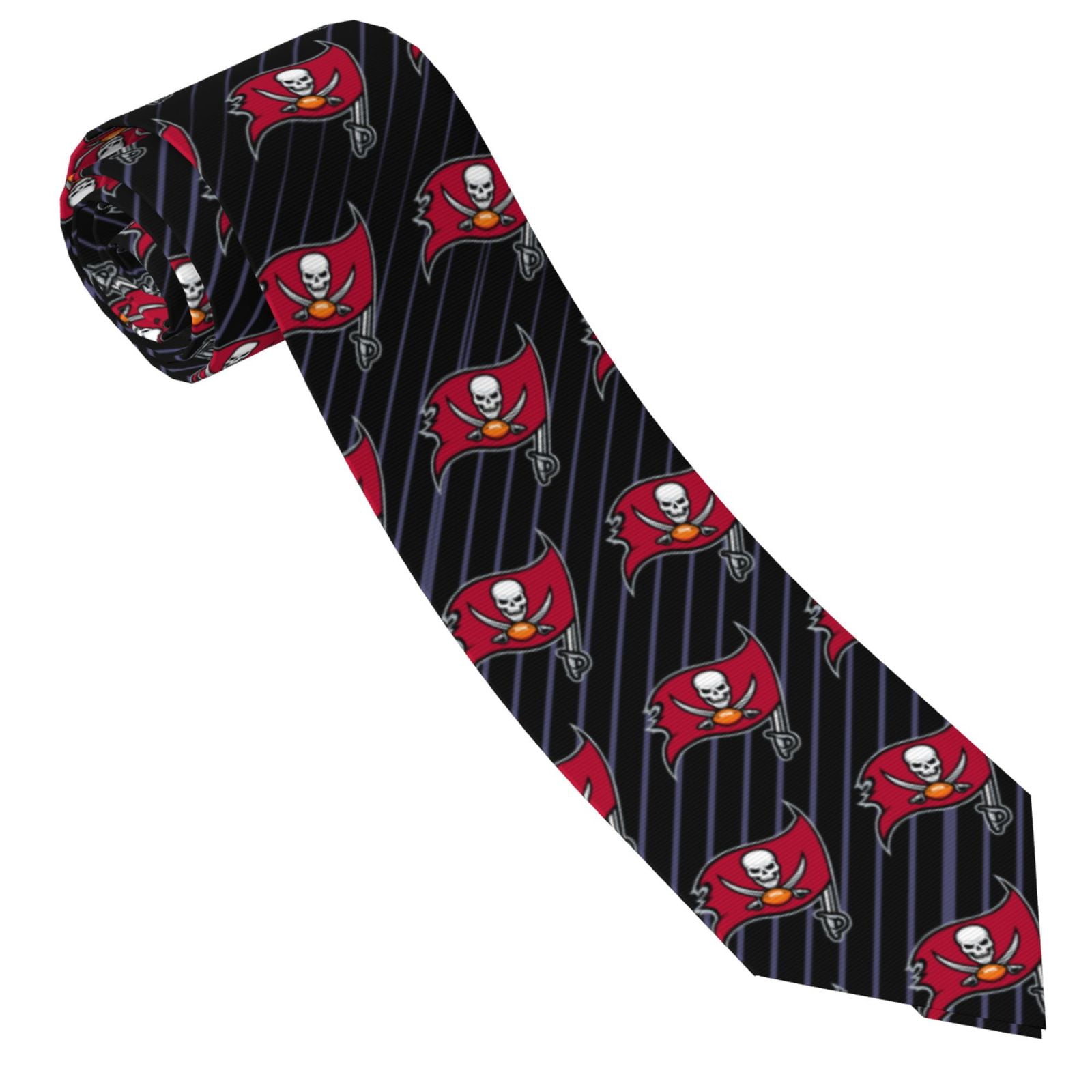 Buccaneers Men's Twill Tie, Customized Football Team Logo, Suitable for ...