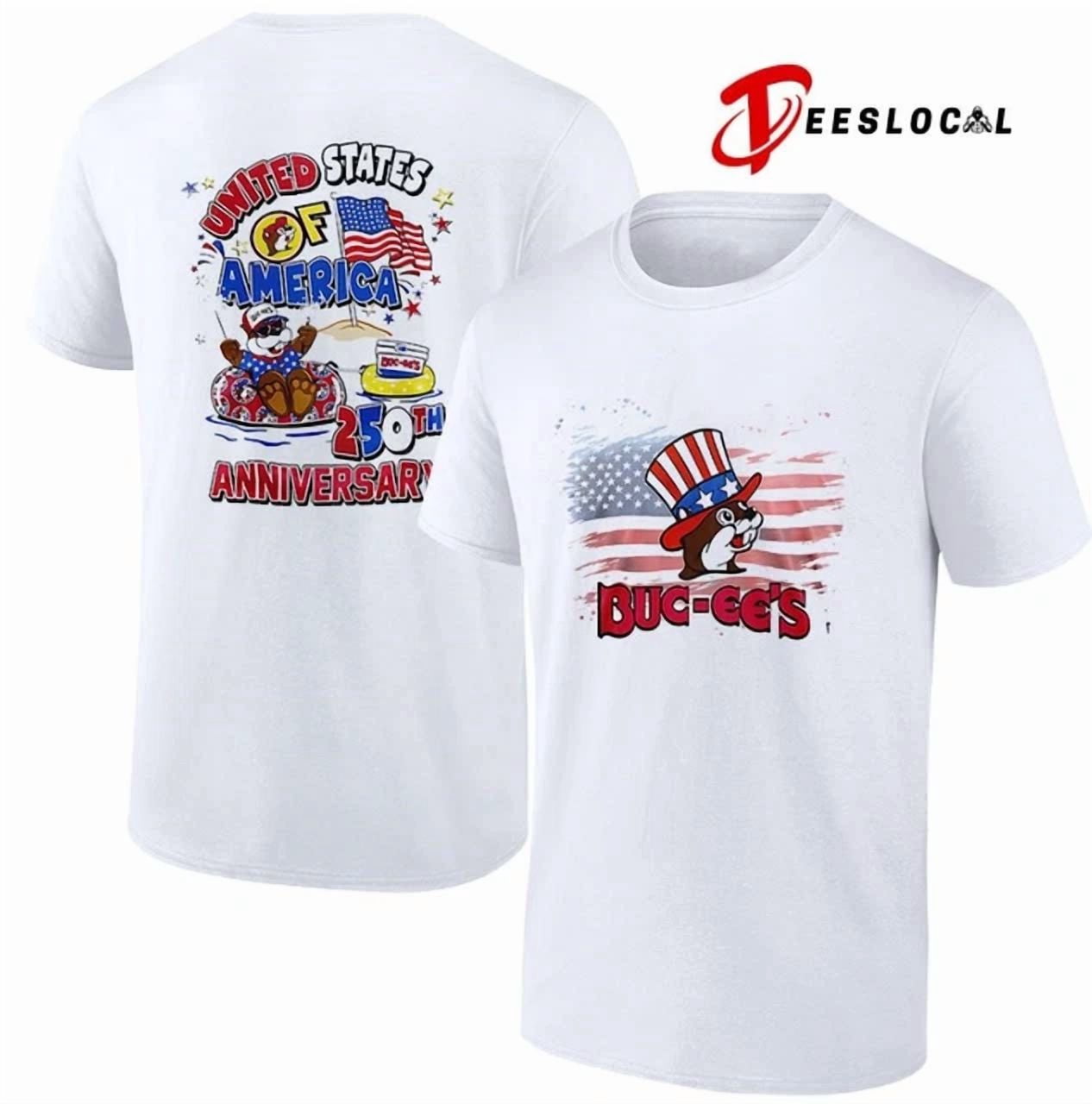 Bucee1 United States Of America 250Th Anniversary Mascot T-Shirt ...