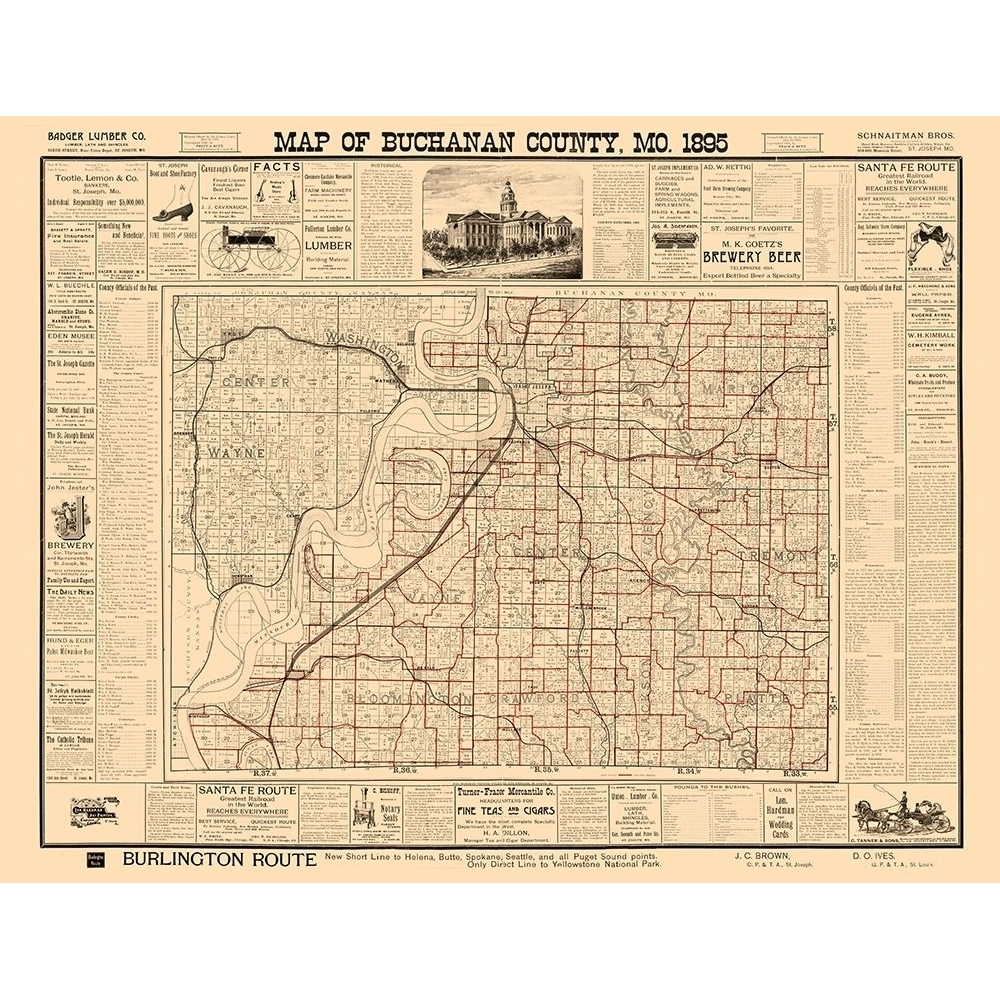 Buchanan County Missouri - Rutt 1895 by Rutt - Walmart.com