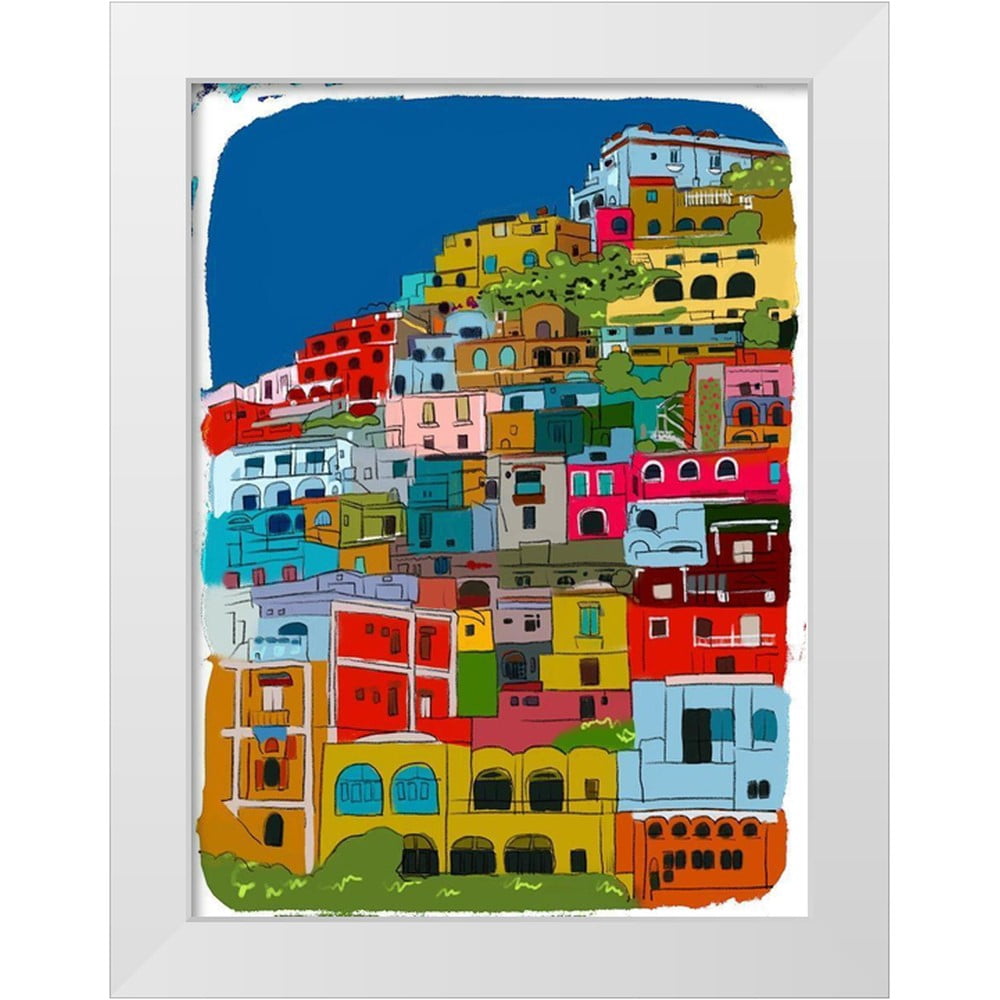 Bucheli, Jen 14x18 White Modern Wood Framed Museum Art Print Titled ...