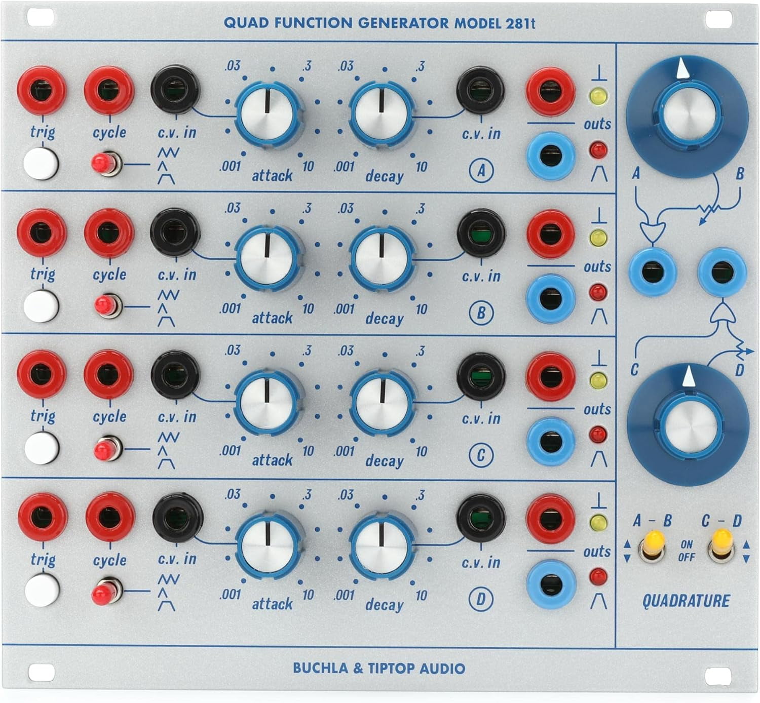 Buchla 281t Quad Function Generator Eurorack Module - Walmart.com