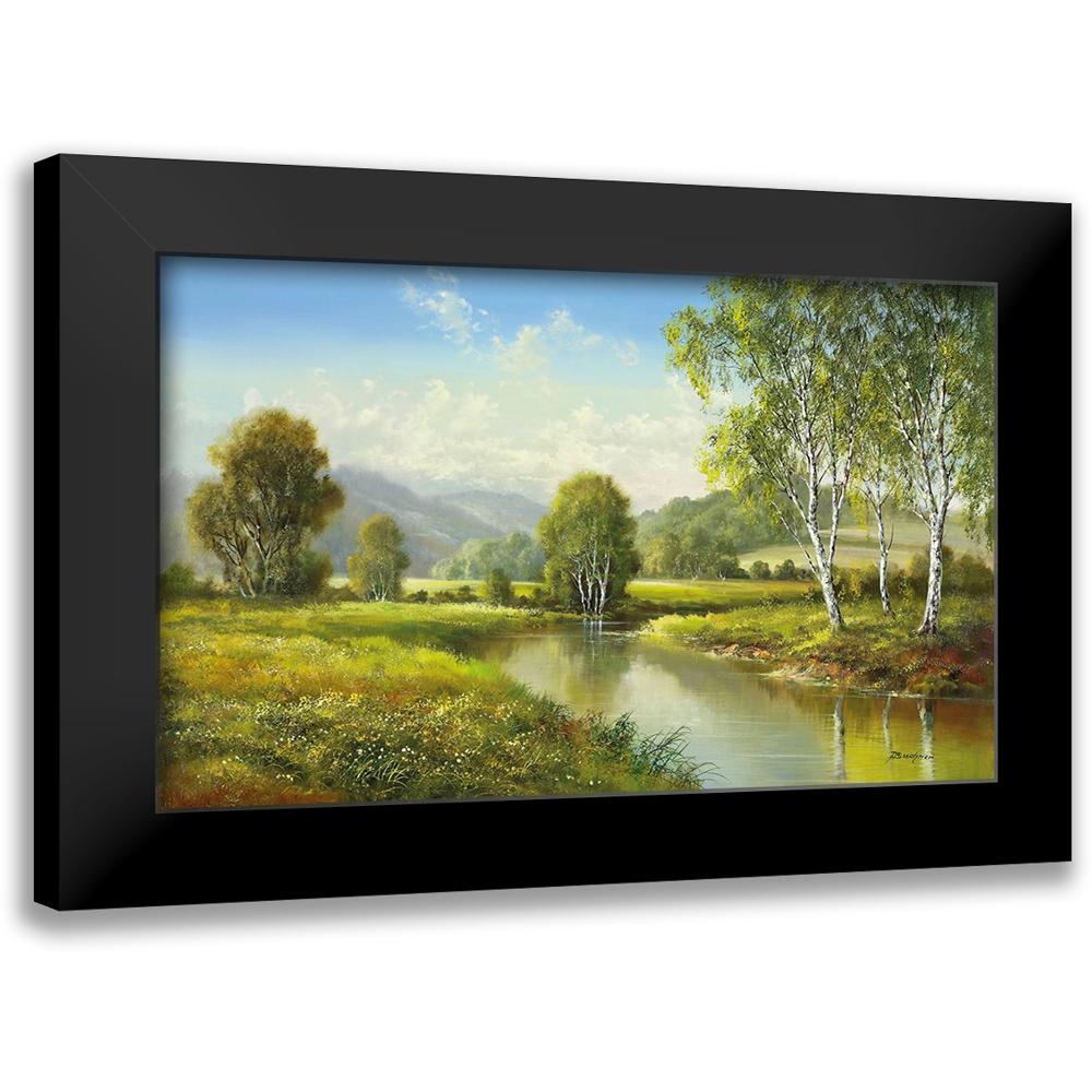 Buchner, H. 24x16 Black Modern Framed Museum Art Print Titled - QUIET ...