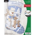 Bucilla Felt Applique Holiday Stocking Kit, Snowman's Winter Wonderland ...