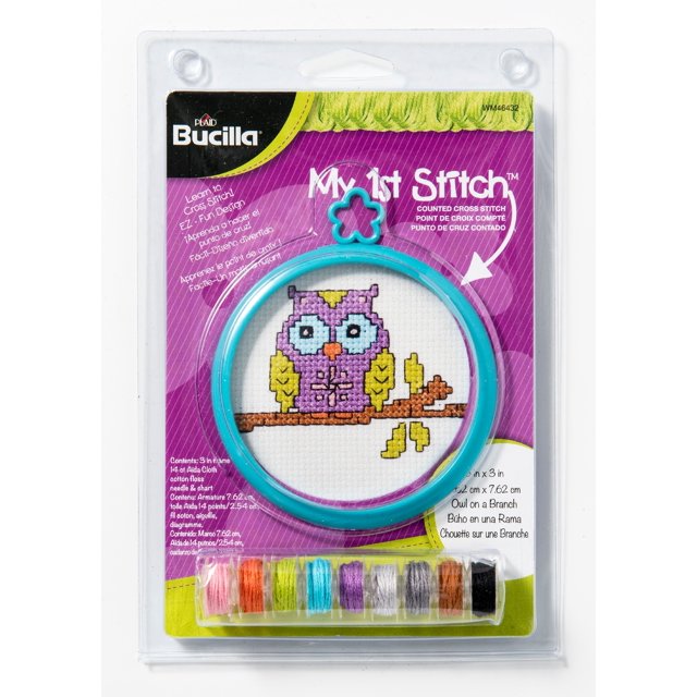 Bucilla My First Stitch 3" Owl. - Walmart Business Supplies