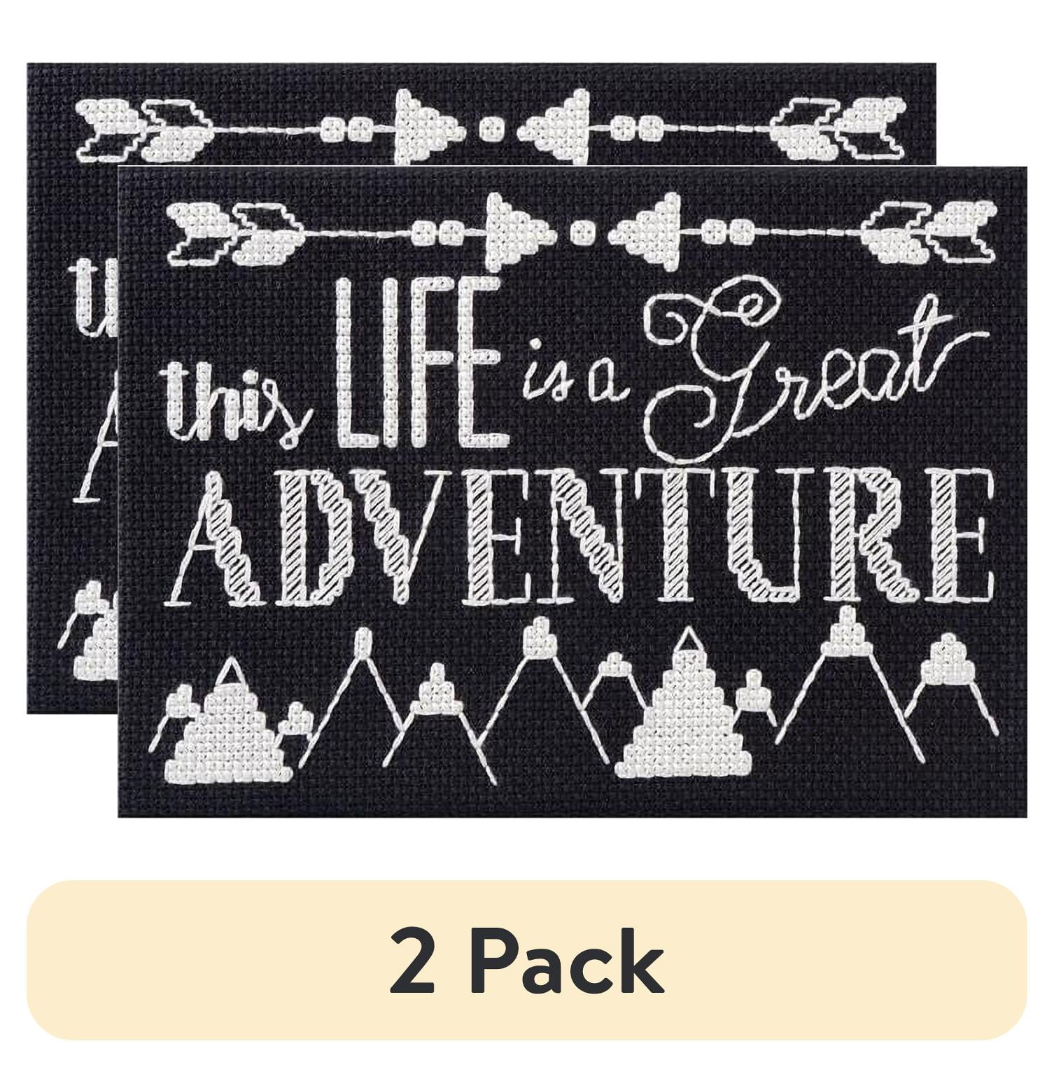 (2 pack) Bucilla My First Stitch 5"x7" Great Adventure Counted Cross ...