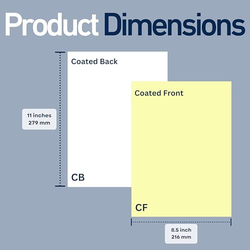 Buck 2 Part Reverse Carbonless NCR Paper, 8 Reams, 8.5" x 11" Collated ...