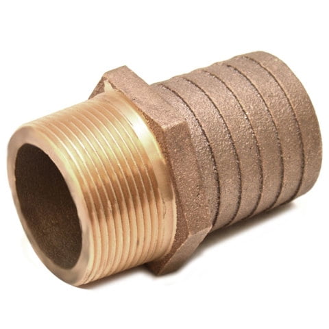 Buck Algonquin Boat Pipe Hose Adapter 00HN150175 | 1/2 Inch NPT Bronze ...