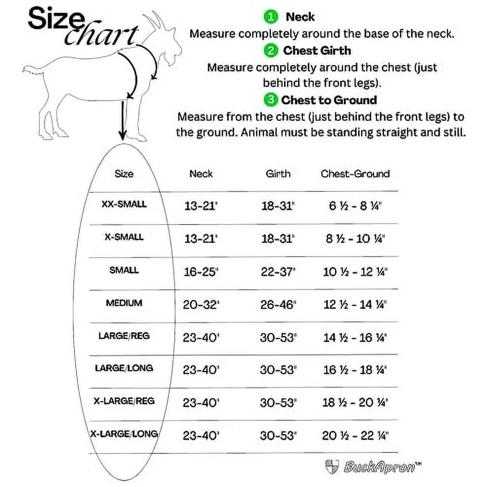 Buck Apron OLOR Anti-Breeding Anti-Mating for Goats and Sheep - Walmart.com