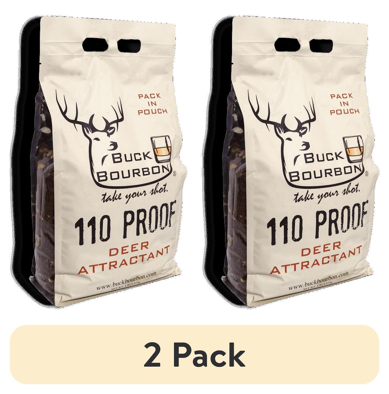 (2 pack) Buck Bourbon 110 Proof Deer Attractant - Walmart.com