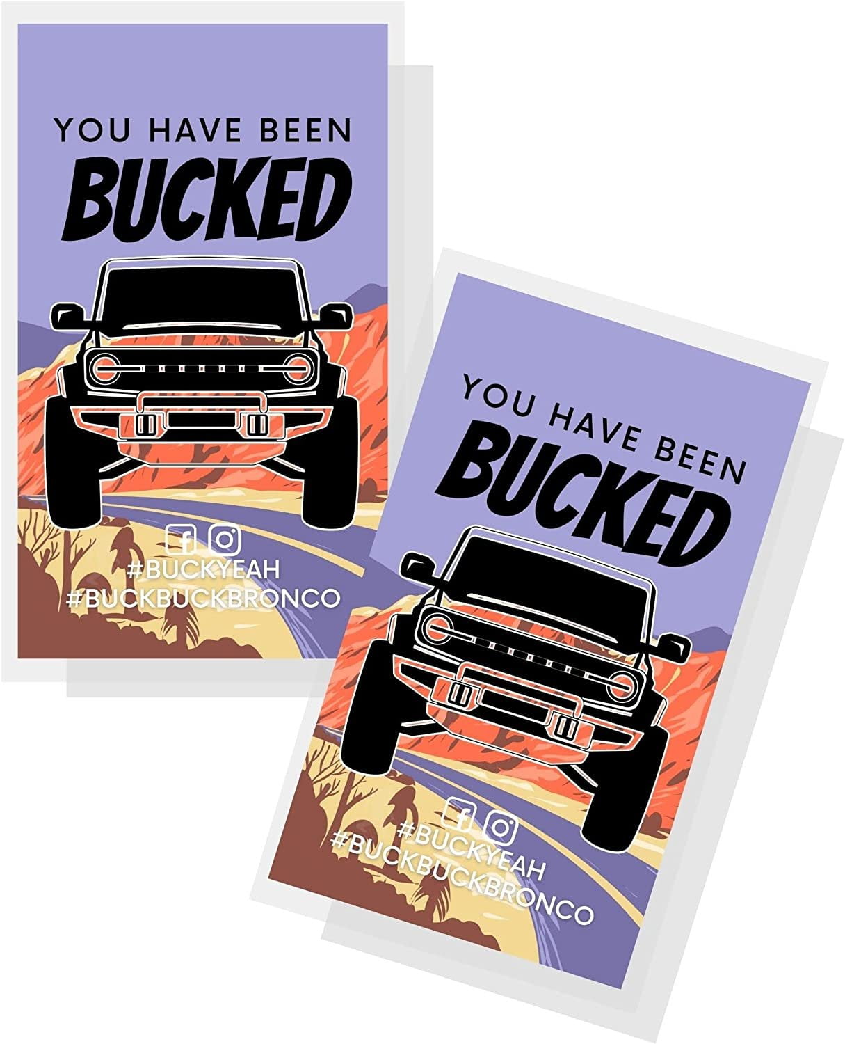 Buck Buck Bronco Youve Been Bucked Tags Cards 50 pack 2x3.5 Red Rock ...