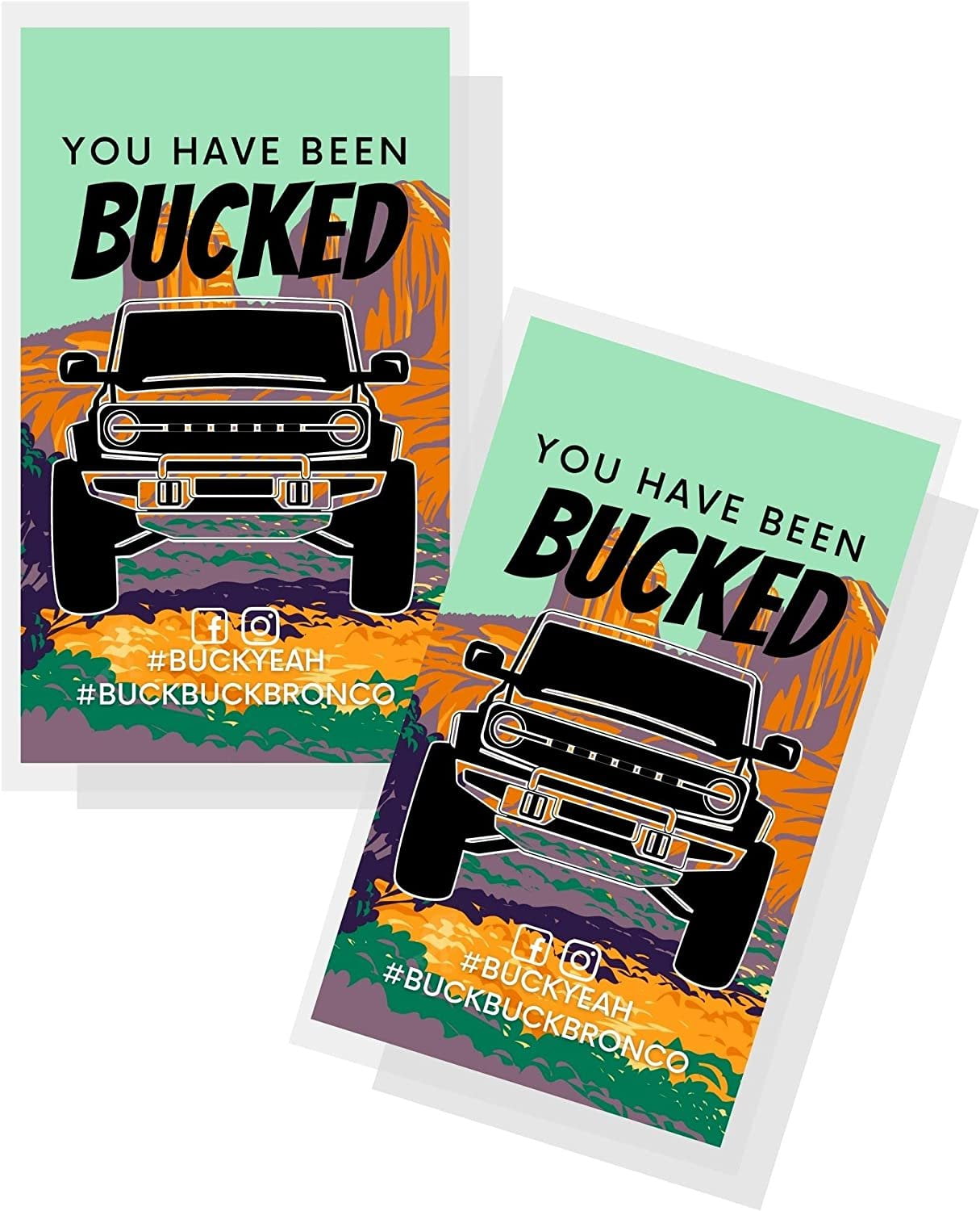 Buck Buck Bronco Youve Been Bucked Tags Cards 50 pack 2x3.5 Red Rock Canyon Desert Sedona ...