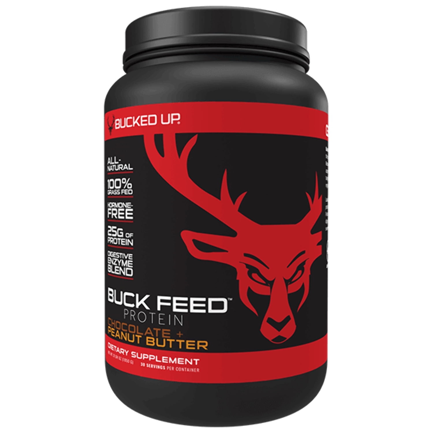 Bucked Up Buck Feed All Natural Chocolate Peanut Butter Whey Protein ...