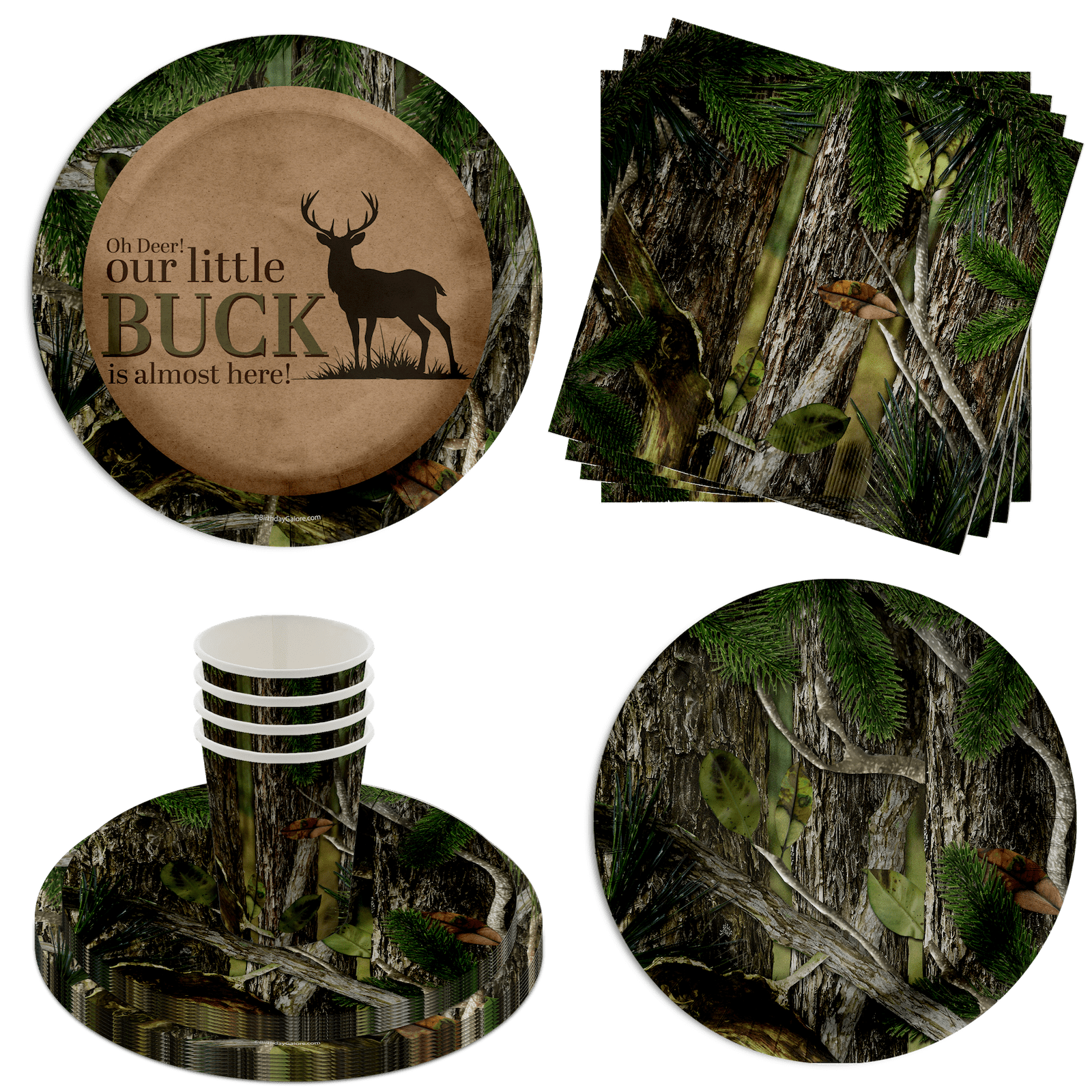 Buck Hunter Baby Shower - Deer Hunting Baby Shower Party Supplies 64 ...