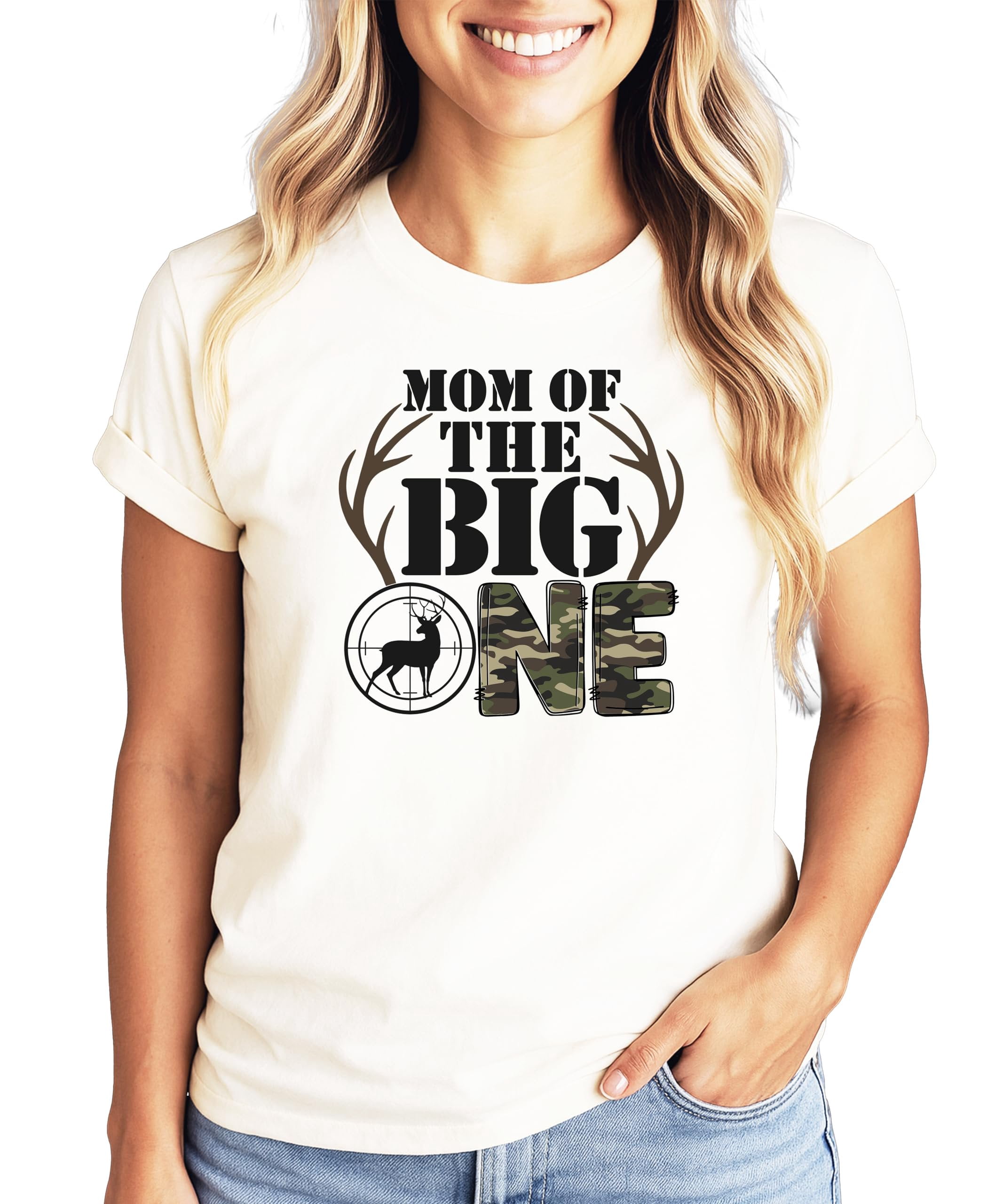 Buck Hunting Mom of the Big One 1st Birthday Matching Family Party Tee ...
