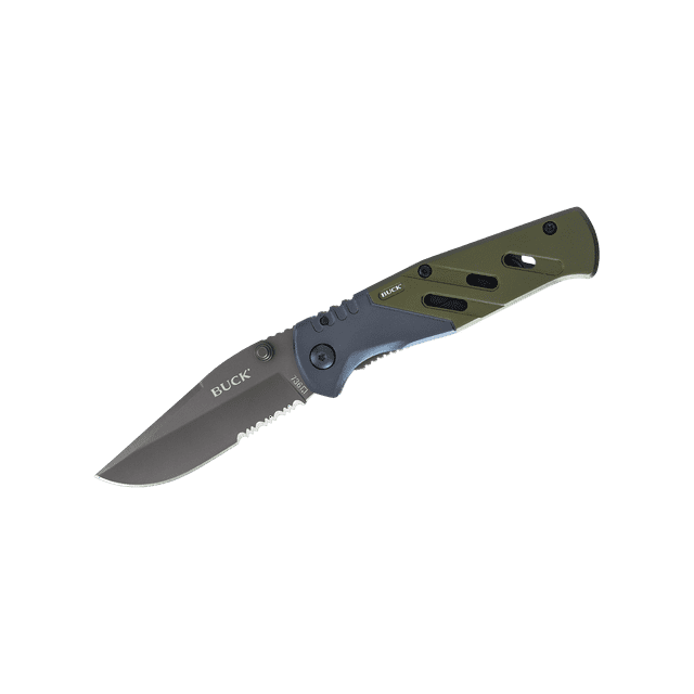 Buck Knives 0736GRXWM Trekker XLT folding knife with pocket clip ...