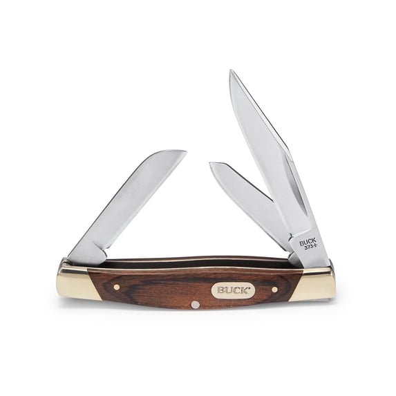 Buck Knives Trio 3-Blade Folding Pocket Knife with Wood Handle, Multi ...