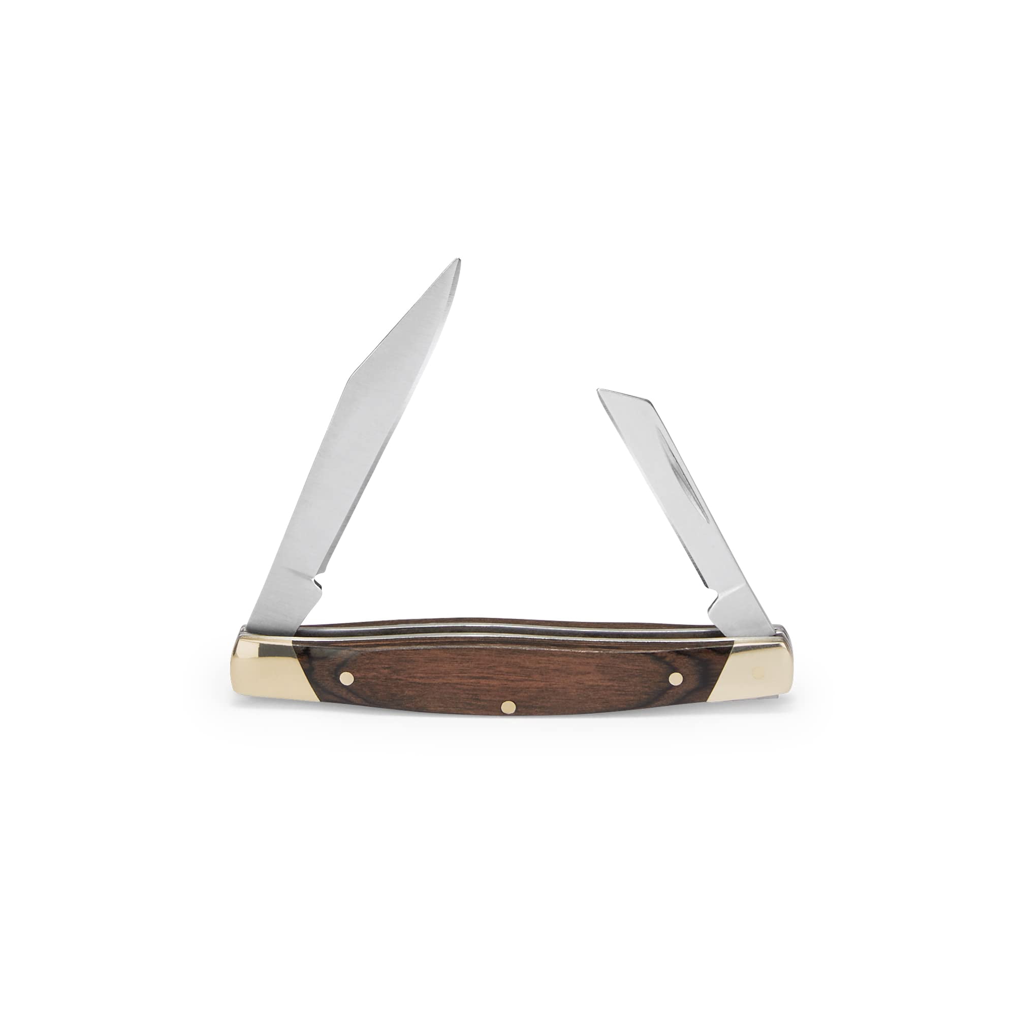Buck Knives 375 Deuce 2-Blade Folding Pocket Knife with Wood Handle ...