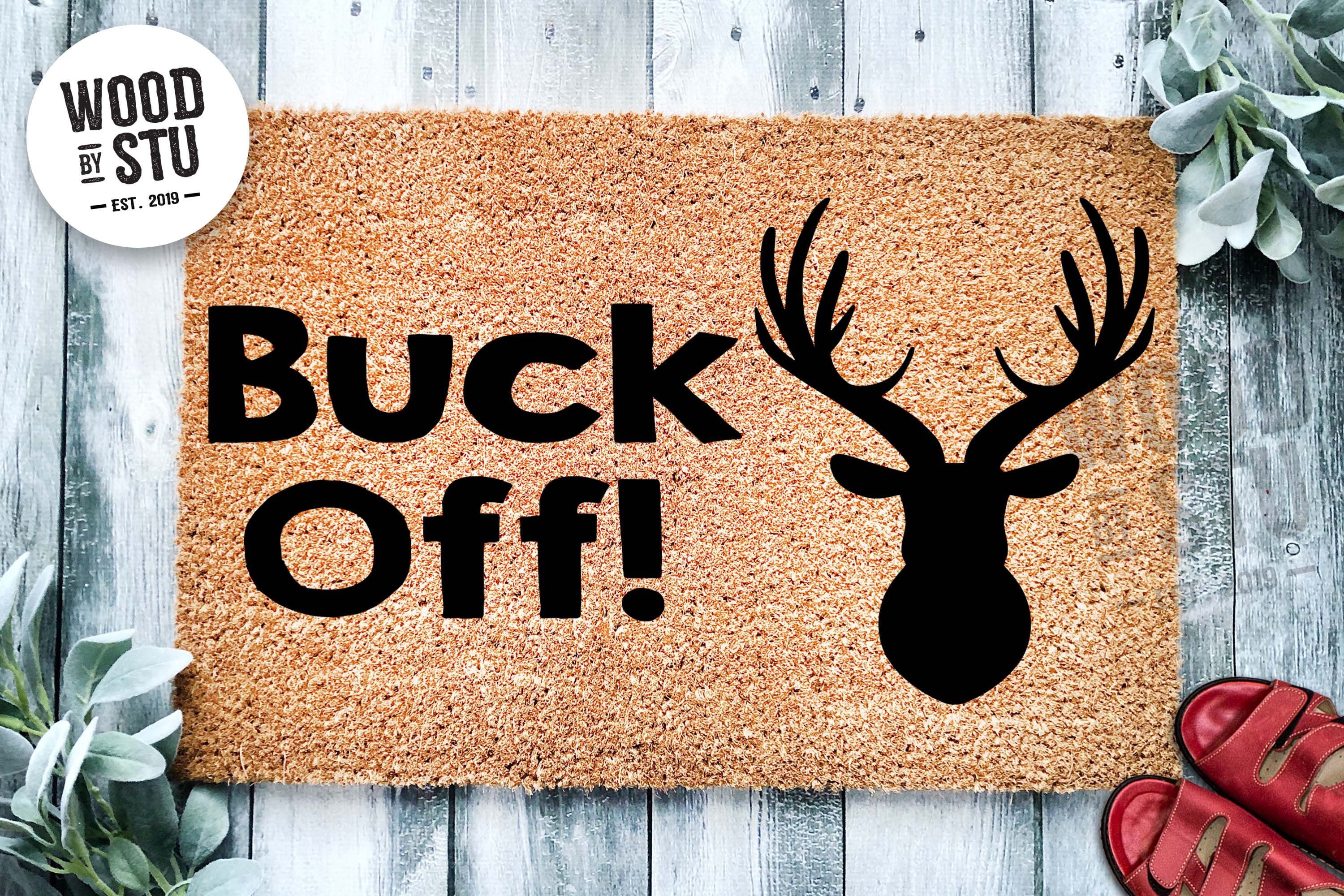 Buck Off | Funny Doormat | Doormat Fall | Doormat Cute | Door Mat ...