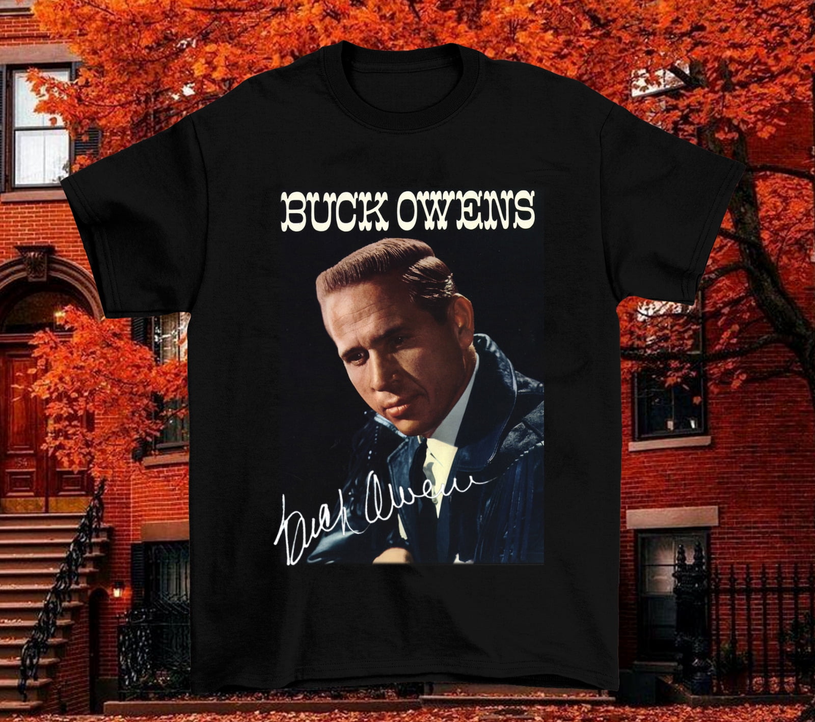 Buck Owens Signature Gift For Fan Black Size S-234XL Unisex T-Shirt ...