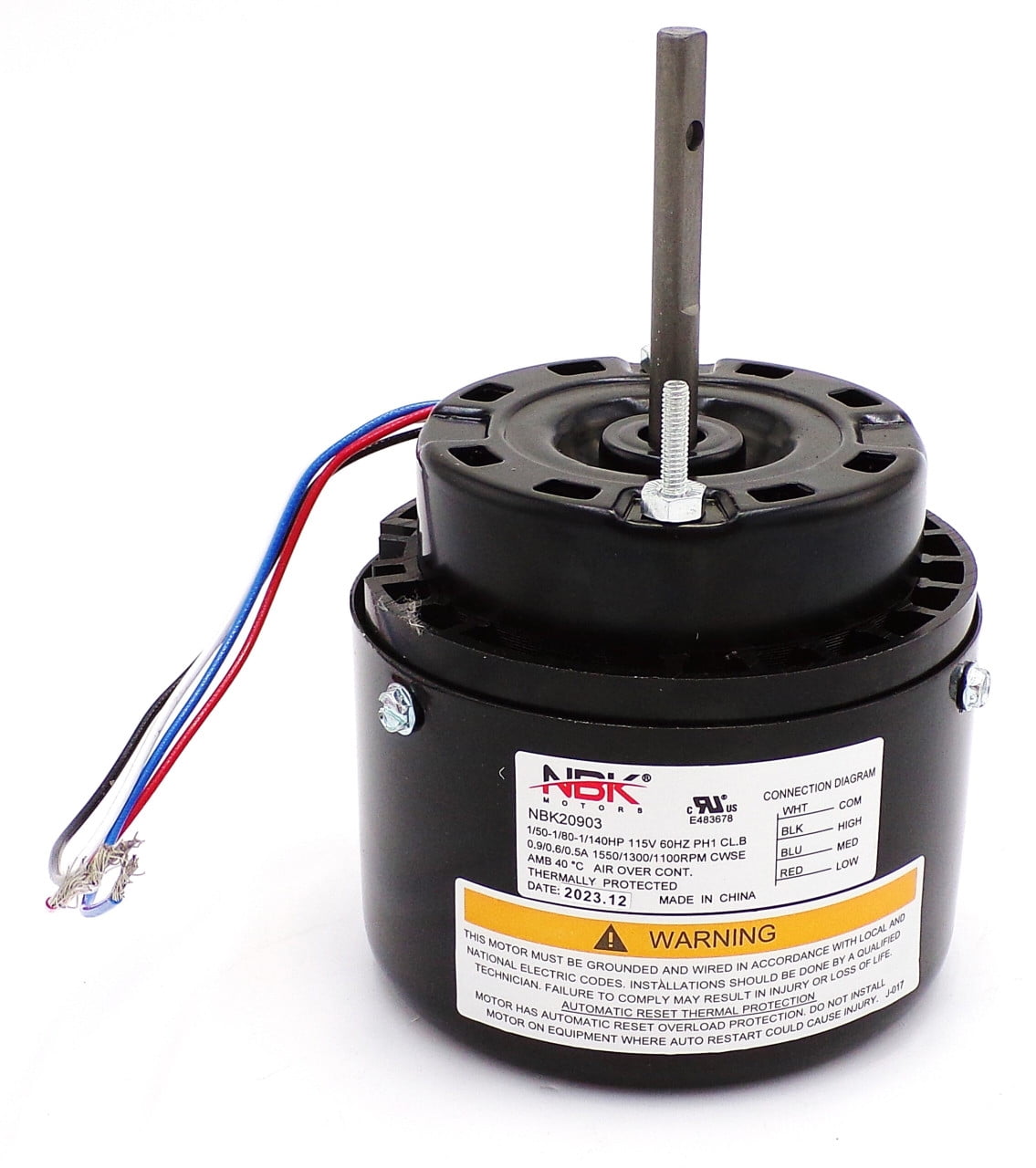 Buck R22CCW270ZD D1138 Motor, 115V 60Hz 3-Speed | Aftermarket - Walmart.com