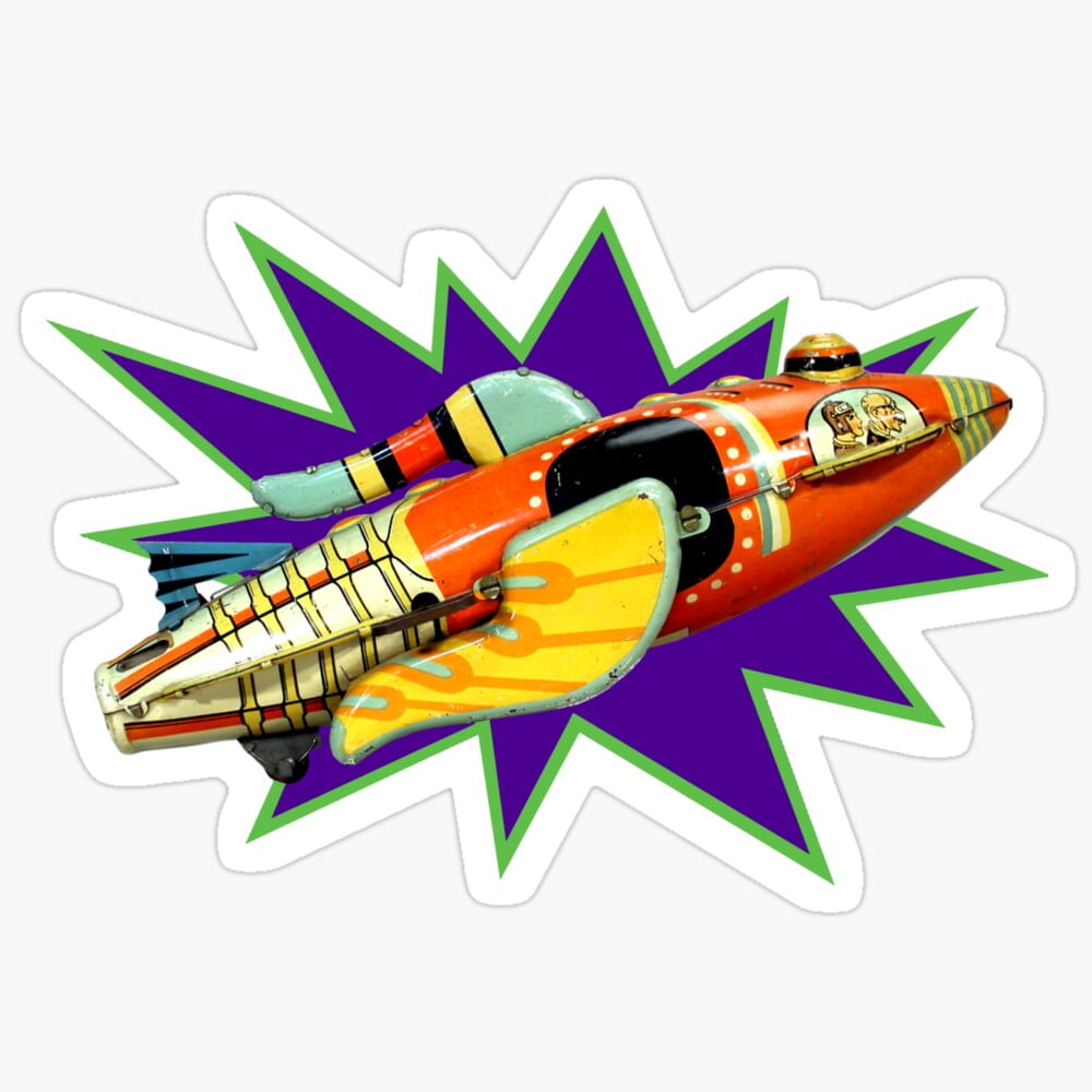 Buck Rogers Ship Sticker Phone Decal Water Bottle Stickers Car Decals ...