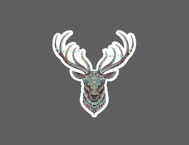 Buck Sticker Mosiac Deer Wild Waterproof Sticker Phone Decal Water ...