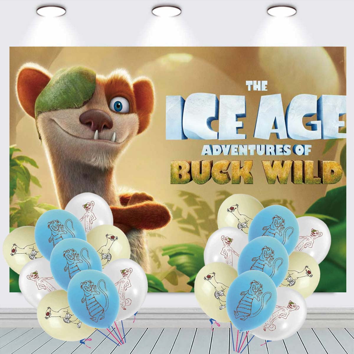 Buck Wild Backdrop Banner Balloons Party Decorations Supplies Taspestry ...