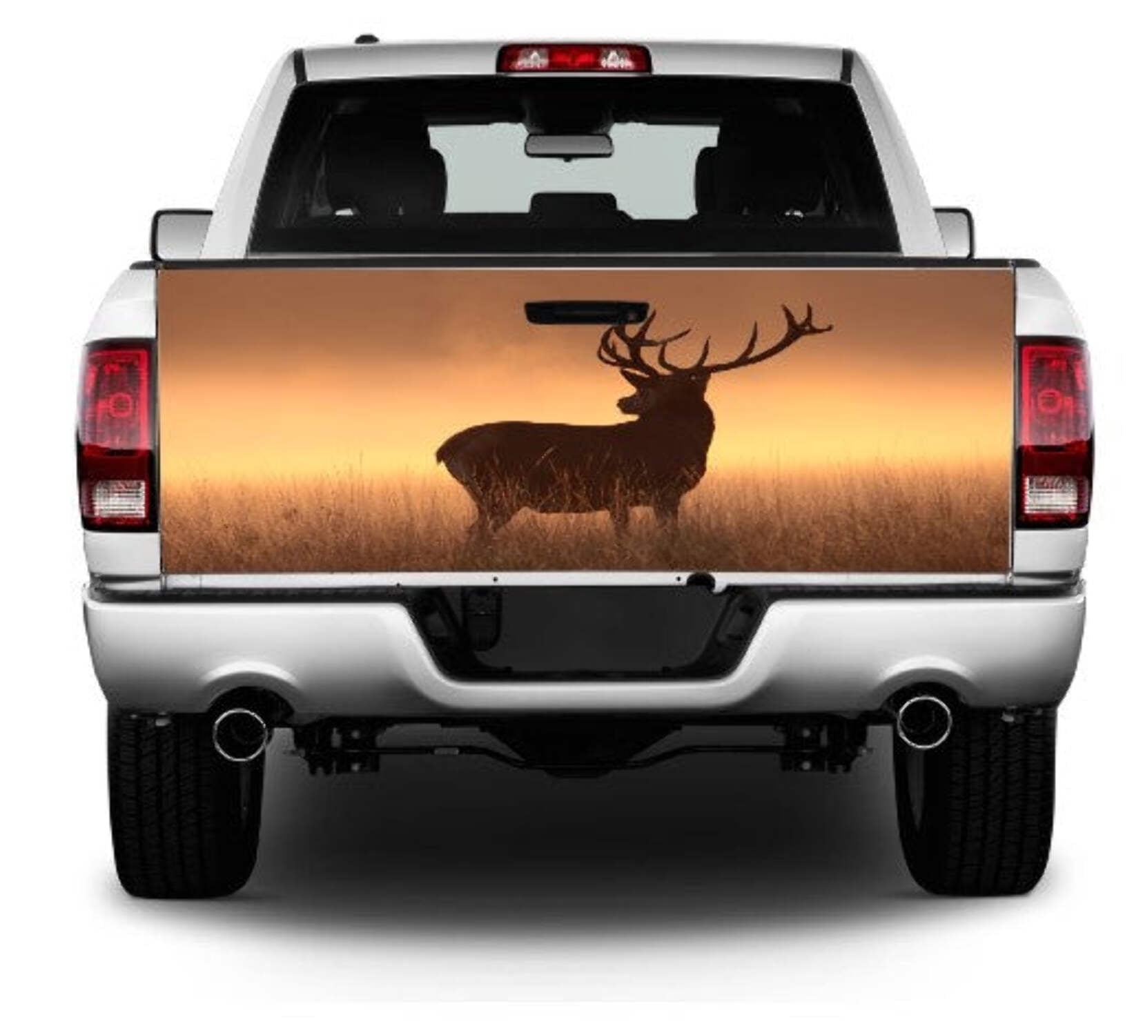 Buck With Big Rack Tailgate Wrap Vinyl Graphic Decal Sticker - Walmart.com