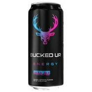 Bucked Up Energy Drink, Rocket Pop Flavor, 12 Cans, 16 fl oz, 300 mg ...
