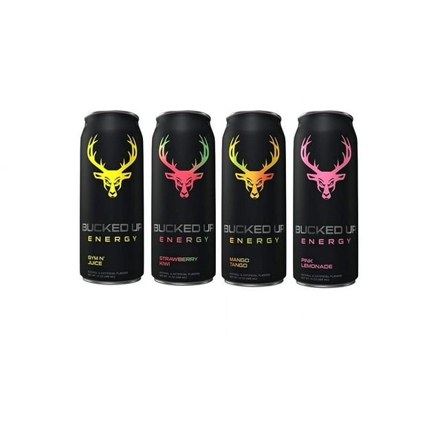 Bucked Up Energy 2021 Flavors Zero Sugar Energy Drinks 16 Ounce Cans ...