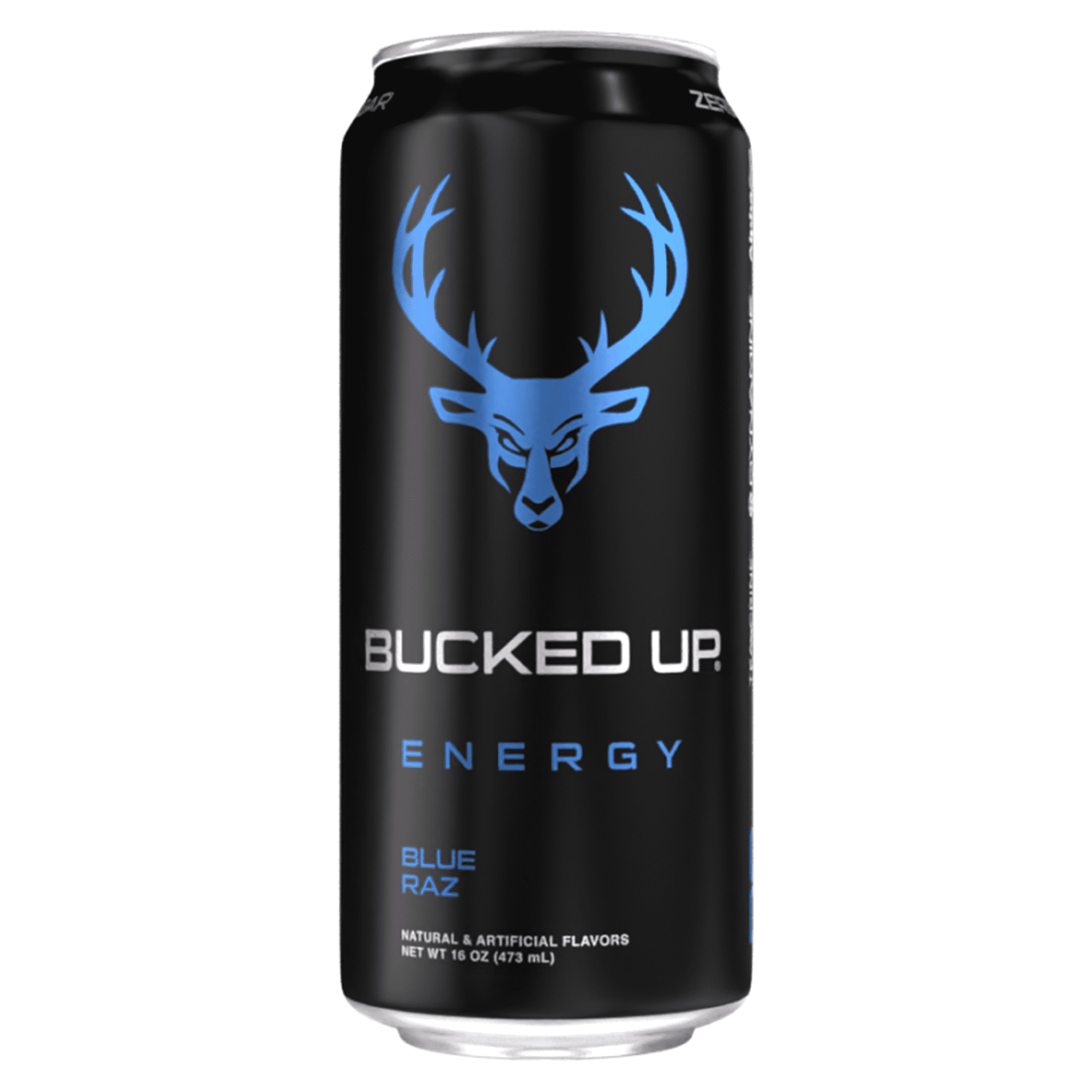 Bucked Up Super Fuel Energy Drink, Blue Raz Flavor, 300mg Caffeine, 16 ...