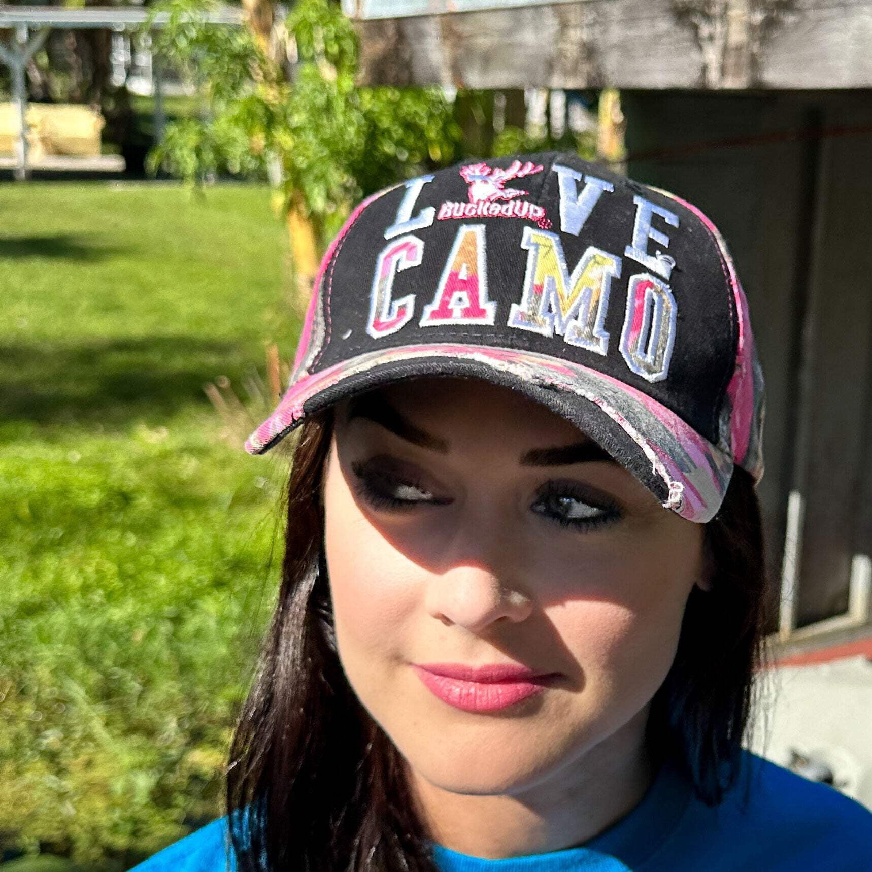 BuckedUp® Destroyed Love Camo Hat - Walmart.com