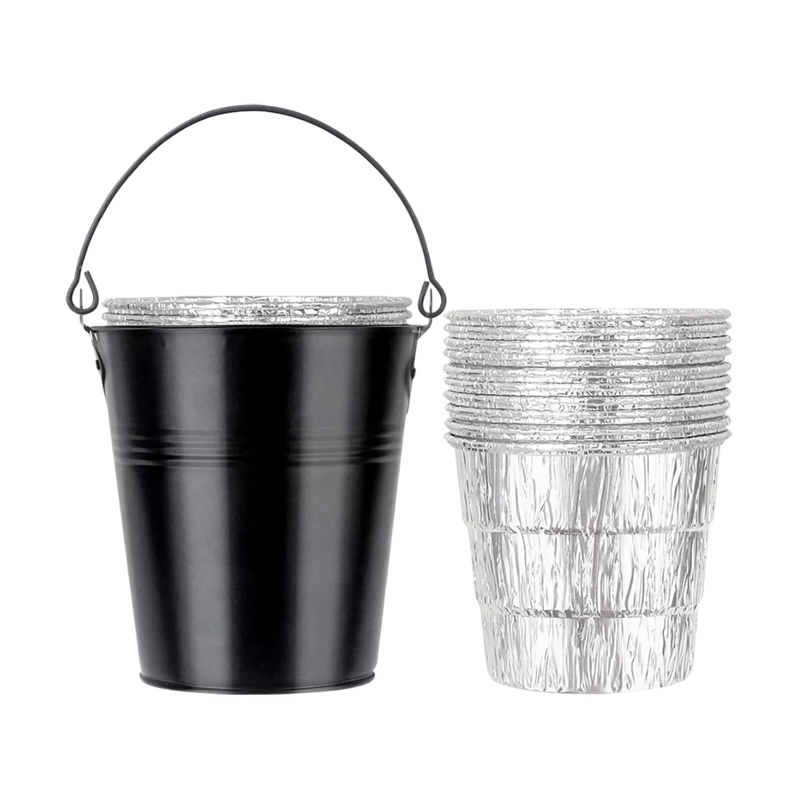 Bucket And 12 Pack Disposable Foil Liners BBQ Grease Liners Fits Most ...