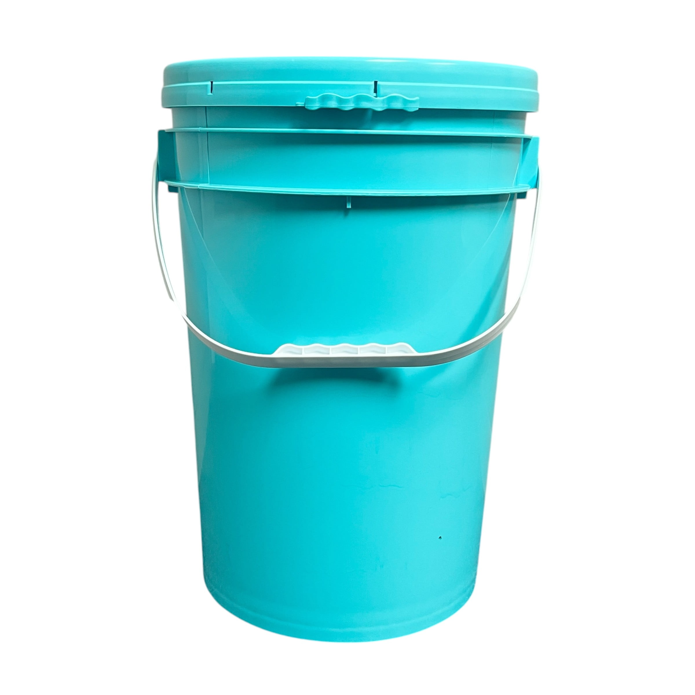 Bucket - 6 Gallon Bucket with Lid (Aqua Blue) - Walmart.com
