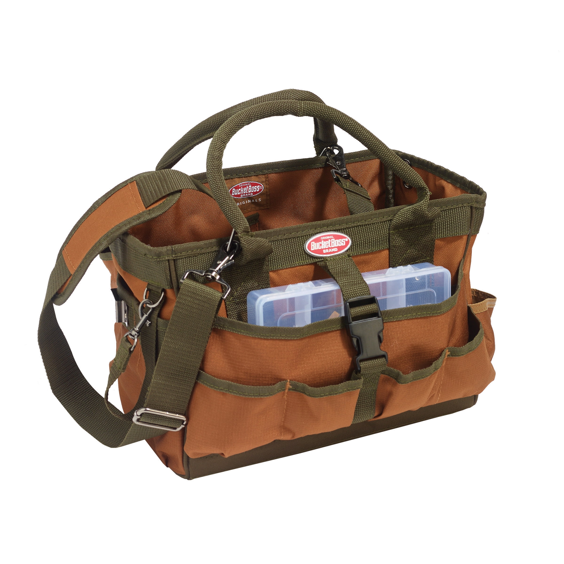 Bucket Boss Gatemouth Hopalong Tool Tote, in Brown, 60088 - Walmart.com