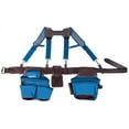 Bucket Boss Hybrid Pro Leather Blue Suspension Tool Belt Rig - Walmart.com