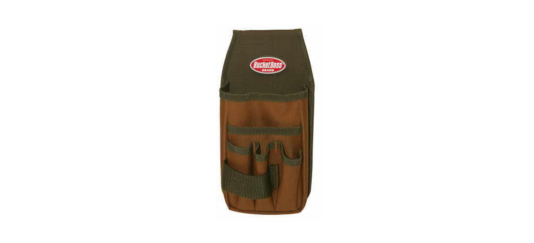 Bucket Boss Utility Pouch with Flap Fit, Polyester, 5 Pockets 54170 ...