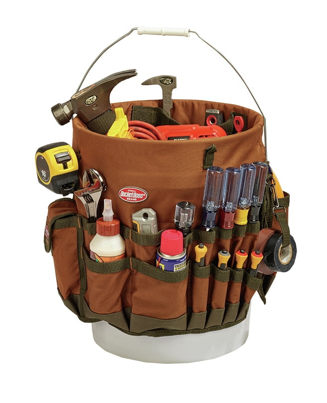 Bucket Boss 10030 Bucketeer Tool Organizer and Caddy Holder in Brown ...