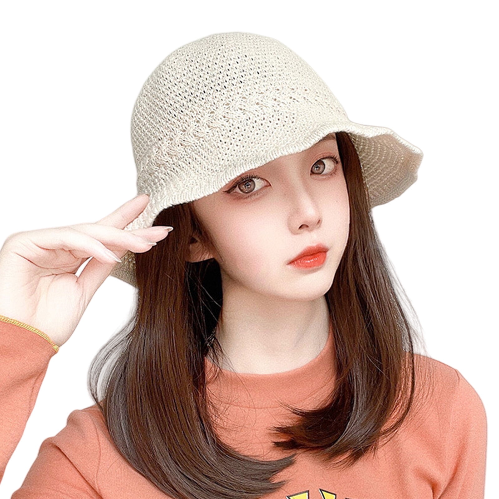 Bucket Caps Sun Hat Sports Hats Wigs Hair Extensions Ponytail for ...