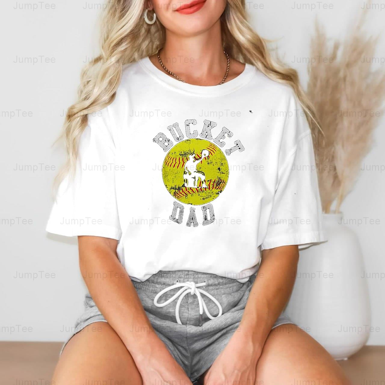 Bucket Dad Softball Baseball Funny Father's Coach Sports Fan Humor Team ...