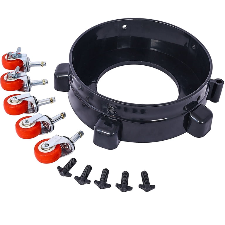 Barrel Dolly With Locking Casters 4 Drum Spill Control Cart W/ Floor