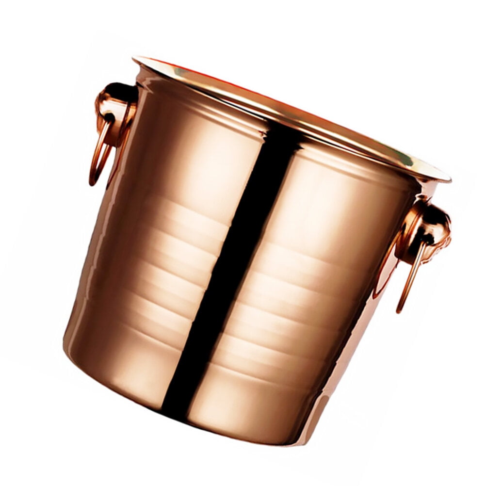 Bucket Gold Black Steel Buckets Ice KTV - Walmart.com