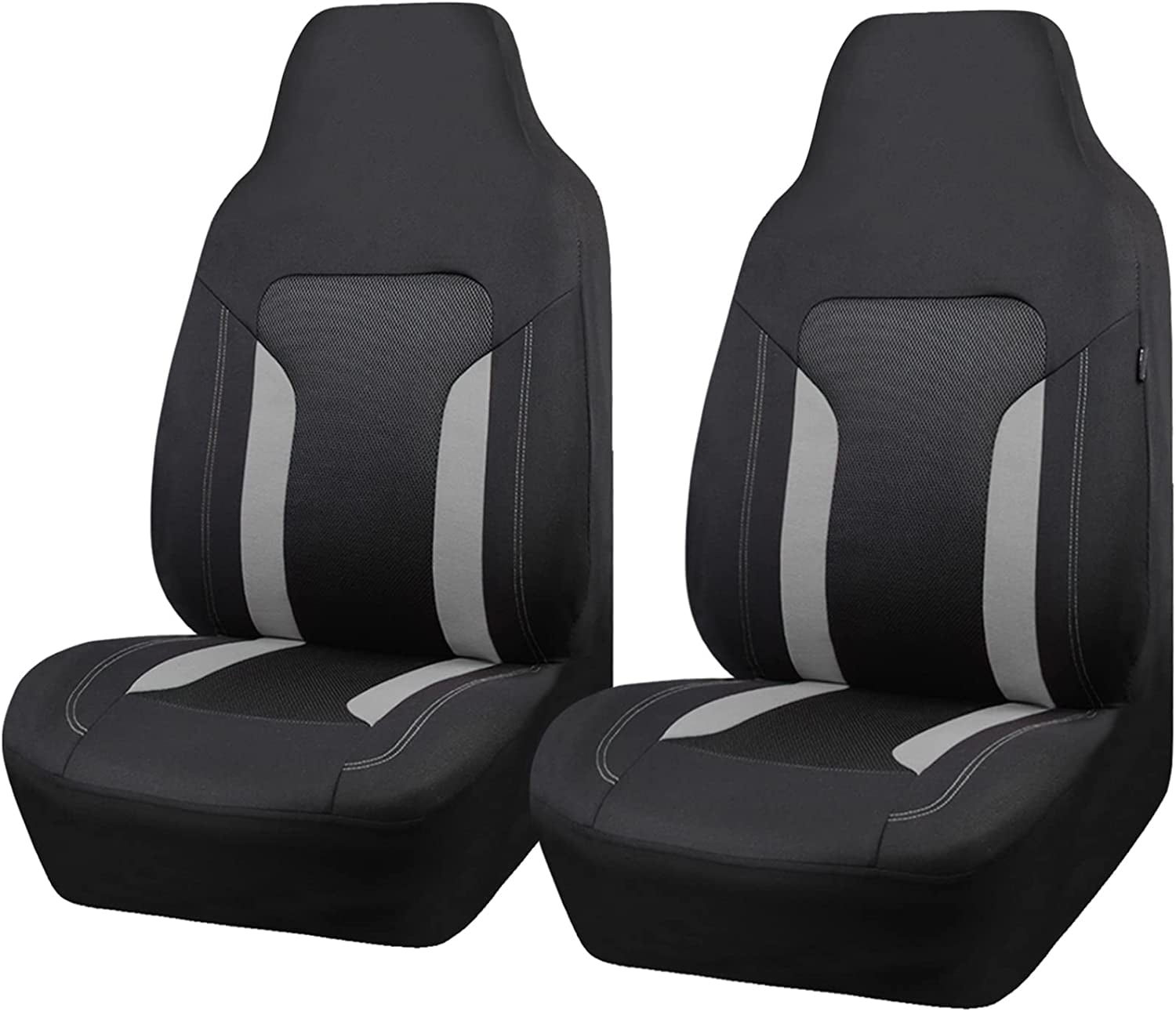 Bucket Gray Car Seat Cover Front Seats, 3D Air Mesh-100% Breathable ...