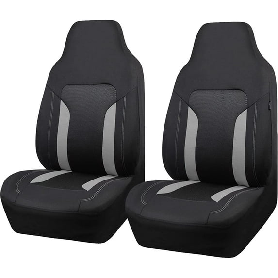 Bucket Gray Car Seat Cover Front Seats, 3D Air Mesh-100% Breathable ...