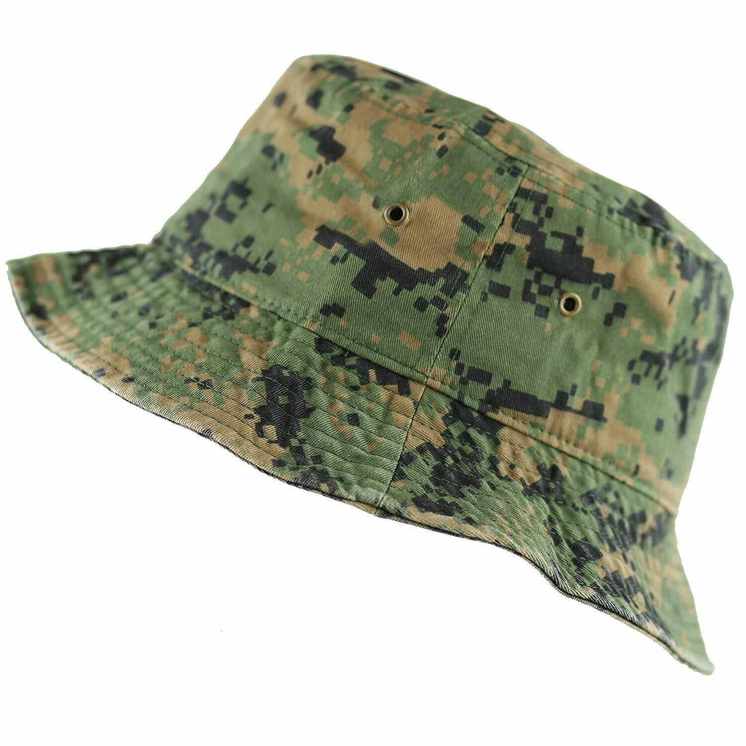 Bucket Hat 100% Cotton Packable Summer Travel - Walmart.com